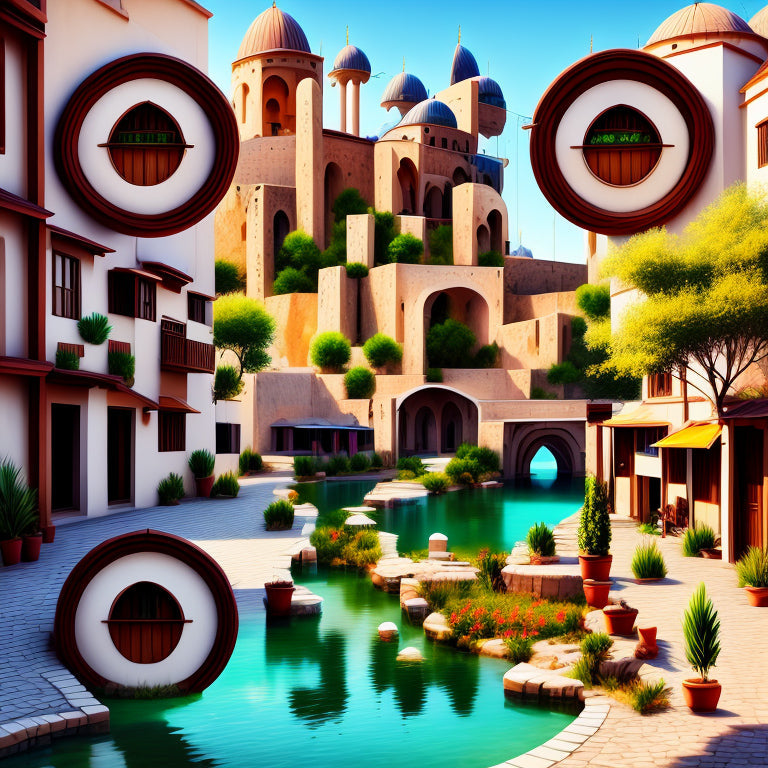 Turkish Oasis | ICQR - Artistic QR Codes