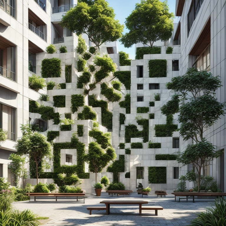 Courtyard Oasis | ICQR - Unique QR Codes