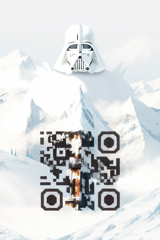 Mountains Wallpaper in Dark Majesty | ICQR - Artisic QR codes