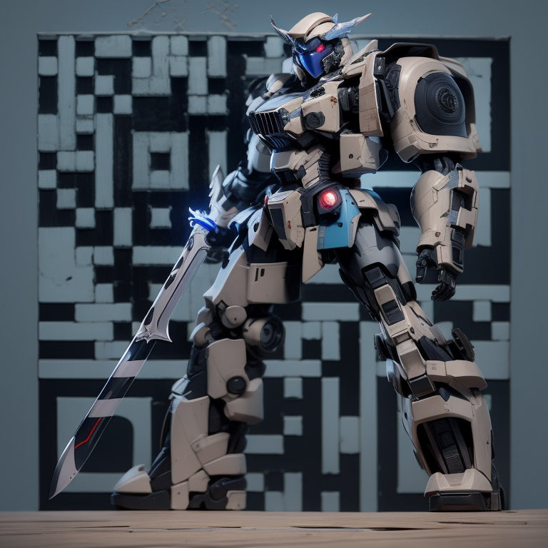 Swordmaster Mech | ICQR - Crafted QR Codes