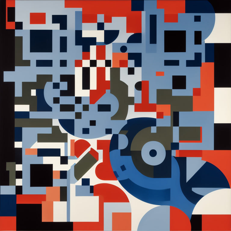 Suprematist Camouflage | ICQR - Unique QR Codes